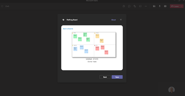 Using FlatFrog Board with Microsoft Teams